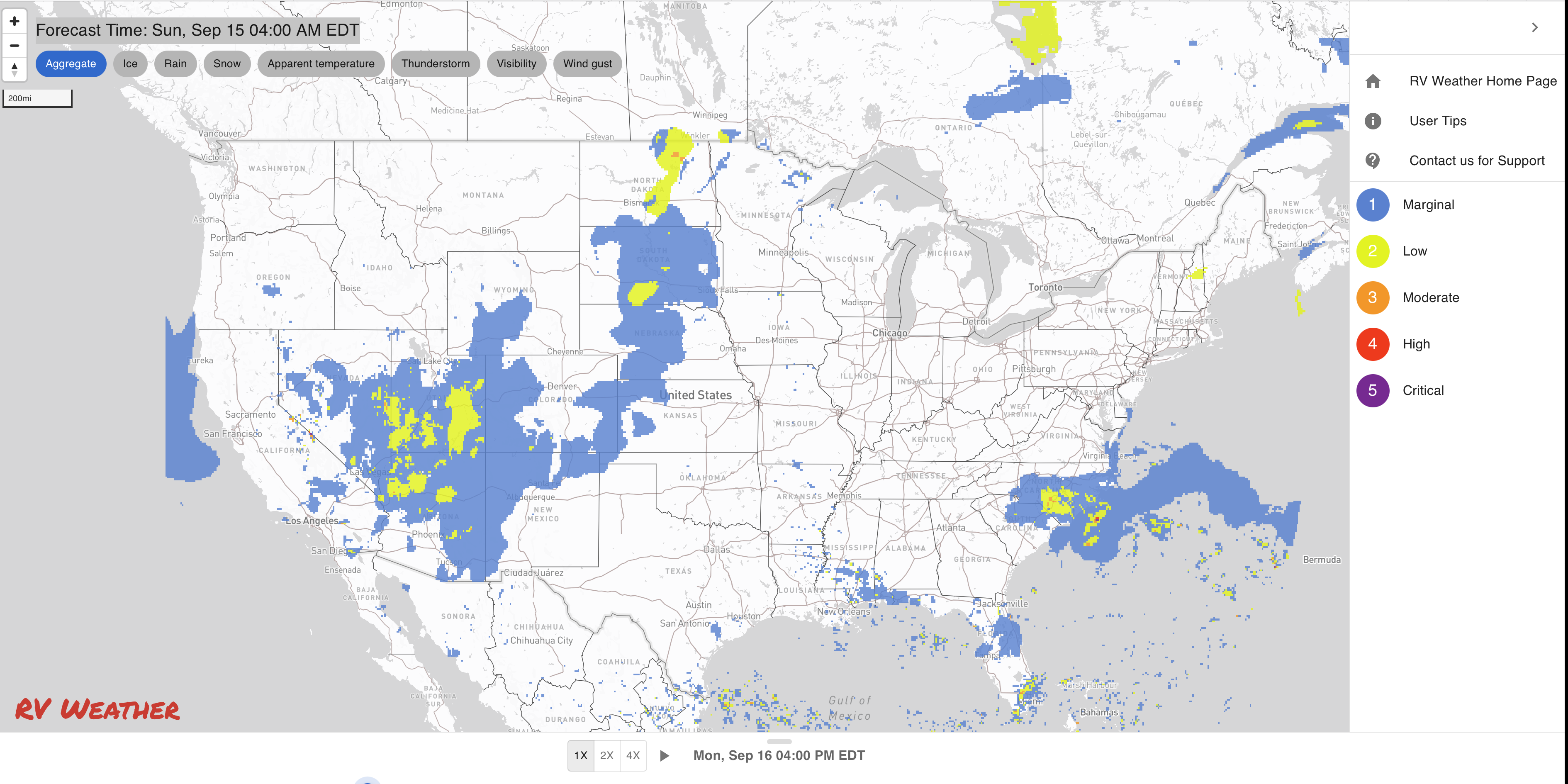Plan your Road Trip: Road weather conditions forecast for Sunday 15 ...