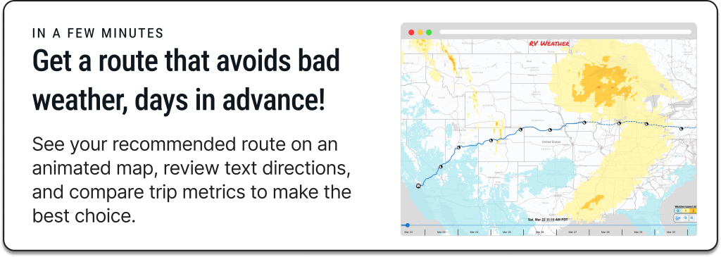 RV Weather – Drive Smarter. Travel Safer.
