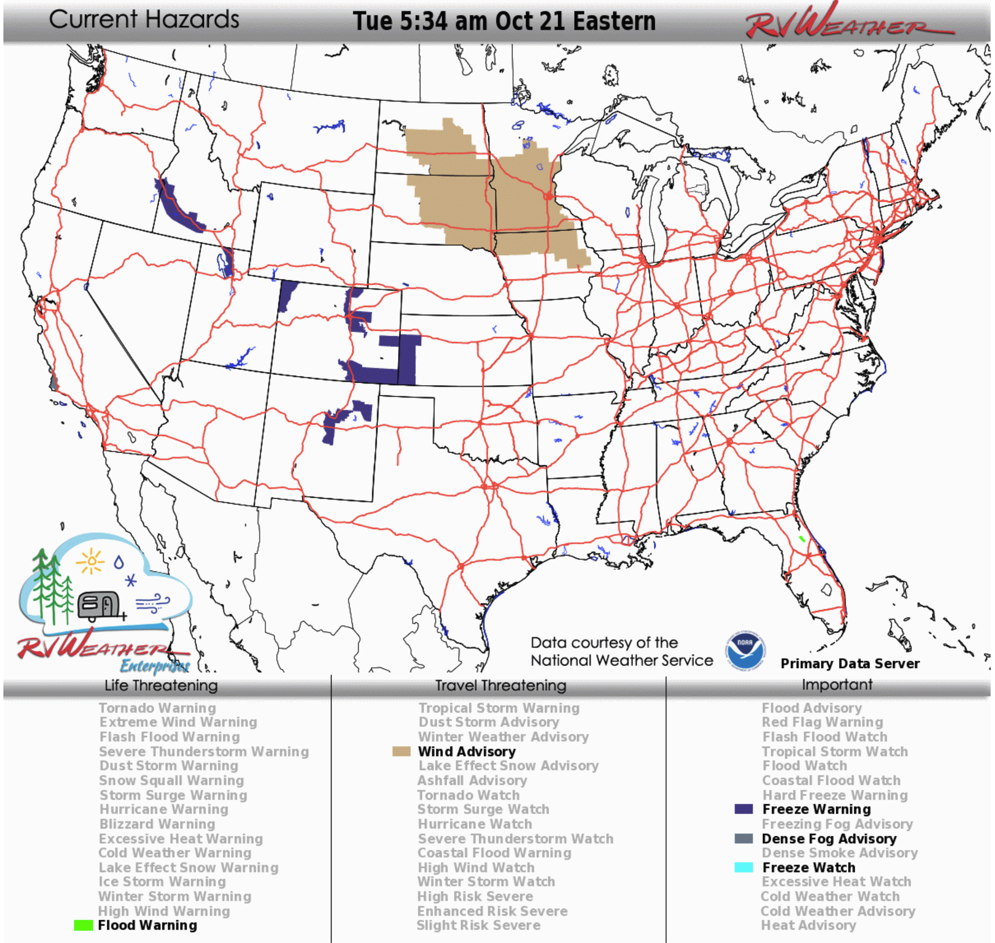Severe Winds and Rain Alerts Across the U.S. - Current Trends